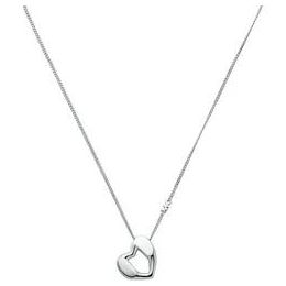 Kette mit Anh&auml;nger Michael Kors "Schmuck Geschenk Silber 925 Halsschmuck PREMIUM Herz", silber (silberfarben), Halsketten, Damen, Silber 925 (Sterlingsilber), L: 43 B: 1,1mm, gl&auml;nzend, B:1,1mm