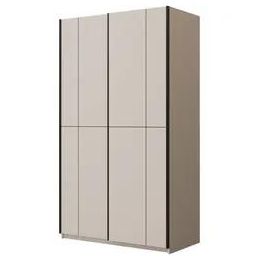 Schiebet&uuml;renschrank Home Affaire "Cube Garderobenschrank incl.kompletter Innenausstattung", kaschmir, B:120cm H:210cm T:61cm, FSC-zertifizierter Holzwerkstoff, Melamin, Metall, Schr&auml;nke, Schiebet&uuml;renschrank, Moderner Kleiderschrank, Schiebet&uuml;renschrank, Garderobe