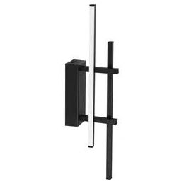Eglo Wandleuchte "TREPILIANO Wandlampe - Alu, Stahl - LED - 12W - IP20", schwarz, 1, H: 45,5cm, 1 Stk., Leuchten, Wandstrahler, Wandspot, Wohnzimmer, Flur, L6 x H45,5 x AL15,5 cm, Wandleuchte