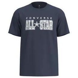T-Shirt Converse "Converse ARCH ALL STAR TEE", Herren, Gr. S, Converse navy, Obermaterial: 80% Baumwolle, 20% Polyester, normal, Rundhals, Shirts T-Shirt, sportliche Passform, Kurzarm, mit Logodruck, Rundhalsausschnitt