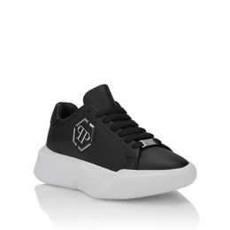 Laufschuh Philipp Plein "Godzilla Runner Hexagon", Damen, Gr. 42, Normalschaft, 02, schwarz, Schuhe Laufschuh