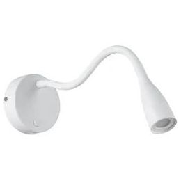 Eglo Wandleuchte "OLIVANDINO 1 Wandlampe - Stahl - LED - 3,8W - IP20", wei&szlig;, 1, &Oslash; 11cm, 1 Stk., Leuchten, Wandstrahler, Wandspot, Wohnzimmer, Flur, Schlafzimmer, &Oslash;11 x AL43 cm, Wandleuchte