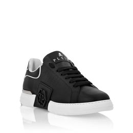 Laufschuh Philipp Plein "Hexagon", Damen, Gr. 36, Normalschaft, schwarz-wei&szlig; (02, schwarz), Schuhe Laufschuh