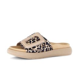 Pantolette Gabor "Pantolette", Damen, Gr. 41, beige, Schuhe Pantolette