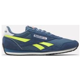 Sneaker Reebok CLASSIC "CLASSIC AZ", Herren, Gr. 39, shadow, batik blau, solar acid gelb, Leder, Synthetik, Textil, Schuhe Sneaker