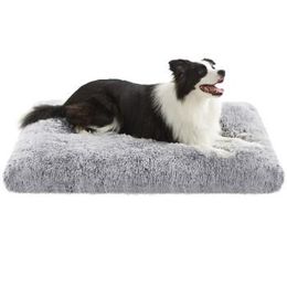 FEANDREA Hundebett, Hundekissen, langer Pl&uuml;sch, weiche Polsterung, waschbar