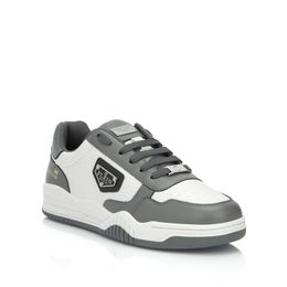 Laufschuh Philipp Plein "Street", Damen, Gr. 39, Normalschaft, 1072, grau, schwarzgrau, Schuhe Laufschuh