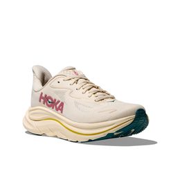 Laufschuh Hoka One One "CLIFTON 10", Damen, Gr. 42, birch, alabaster, Synthetik, Textil, Schuhe Laufschuh