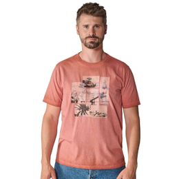 T-Shirt Casamoda "Casamoda T-Shirt uni", Herren, Gr. M, rot (hellrot), 100% Baumwolle, Shirts T-Shirt