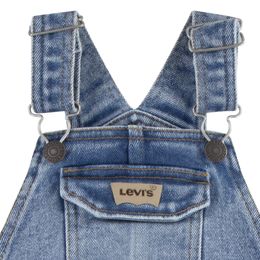 Overall LEVI'S KIDS "LOOSE FIT CARGO OVERALL", Jungen, Gr. 6M68, N-Gr, good grades, Denim/Jeans, Obermaterial: 62% Baumwolle, 31% Polyester, 5% Viskose, 2% Elasthan, unifarben, loose fit, Overalls Overall, im Cargo-Design