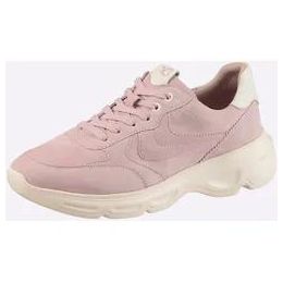 Sneaker Caprice, Damen, Gr. 37, ros&eacute;, Glattleder, Leder, Veloursleder, Schuhe Sneaker