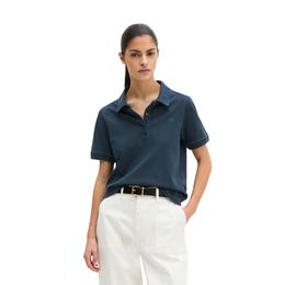 Marc O'Polo Poloshirt MARC O'POLO "aus Piqu&eacute;-Jersey", Damen, Gr. L, deep night blau, Obermaterial: 96% Baumwolle, 4% Elasthan, unifarben, regular fit, Shirts