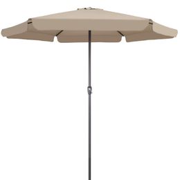 Kingsleeve Sonnenschirm Maui Taupe &Oslash;330cm UV-Schutz 80+