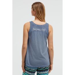Tanktop SOCCX, Damen, Gr. L, soft azure, Single Jersey, Material R&uuml;ckenteil: 100% Baumwolle, Material Vorderteil: 100% Viskose, bedruckt, regular fit normal, Rundhals, Tops Tanktop, mit Baumwolle