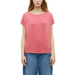 T-Shirt s.Oliver, Damen, Gr. 42, marsala pink, Jersey, Obermaterial: 95% Viskose, 5% Elasthan, regular fit taillenbedeckt, Rundhals, Shirts T-Shirt, mit Markenlabel