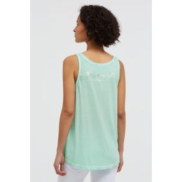 Tanktop SOCCX, Damen, Gr. L, french mint, Single Jersey, Material R&uuml;ckenteil: 100% Baumwolle, Material Vorderteil: 100% Viskose, bedruckt, regular fit normal, Rundhals, Tops Tanktop, mit Baumwolle