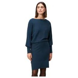 Strickkleid Zero "Damen strukturiert U-Boot Ausschnitt", Damen, Gr. 38, Normalgr&ouml;&szlig;en, petrol, Strick, Obermaterial: 50% Viskose, 20% Polyamid, 30% Polyester. F&uuml;llung:, Strukturmuster, figurbetont kurz, U-Boot-Ausschnitt, weit B&uuml;ndchen krempelbar, Kleider Strickkleid, Plain/ohne Details