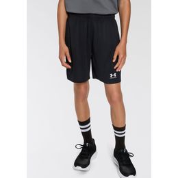 Trainingsshorts Under Armour "CHALLENGER", Jungen, Gr. XL (164/170), N-Gr, schwarz (schwarz 001), Obermaterial: 100% Polyester, Hosen, F&uuml;r Kinder