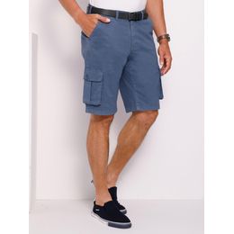 Bermudas CLASSIC, Herren, Gr. 48, Normalgr&ouml;&szlig;en, blau (jeansblau), 98% Baumwolle, 2% Elasthan, unifarben, Hosen Bermudas