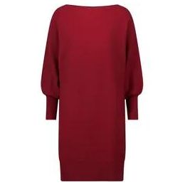 Strickkleid Zero "Damen strukturiert U-Boot Ausschnitt", Damen, Gr. 40, Normalgr&ouml;&szlig;en, cabernet, Strick, Obermaterial: 50% Viskose, 20% Polyamid, 30% Polyester. F&uuml;llung:, Strukturmuster, figurbetont kurz, U-Boot-Ausschnitt, weit B&uuml;ndchen krempelbar, Kleider Strickkleid, Plain/ohne Details