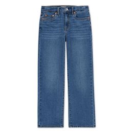 5-Pocket-Jeans LEVI'S KIDS "LVG WIDE LEG JEANS", M&auml;dchen, Gr. 6 (116), N-Gr, lasso, Denim/Jeans, Obermaterial: 69% Baumwolle, 30% Polyester, 1% Elasthan, lang, Jeans 5-Pocket-Jeans, mit weitem Bein - for GIRLS