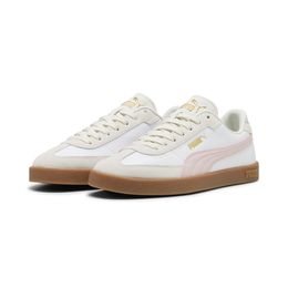 Sneaker Puma "Puma Club II Era Sneakers Erwachsene", Damen, Gr. 35,5, wei&szlig; mauve mist pink, Obermaterial: Kuhleder, Synthetik, Leder. Futter: Textil, Synthetik. Innensohle: Textil. Laufsohle: Gummi, Schuhe Sneaker