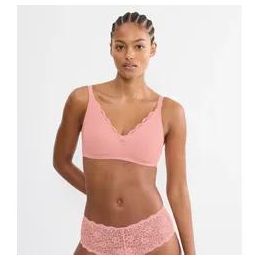 B&uuml;gel-BH Triumph "Amourette N01", Damen, Gr. 85, Cup C, rosa (cherry rose), Microtouch, Obermaterial: 75% Polyamid, 25% Elasthan, BHs B&uuml;gel-BH, mit Spitzendetails und ohne B&uuml;gel