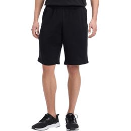 Shorts Energetics "HE.-SHORTS EDAN SHO FT M", Herren, Gr. L, N-Gr, schwarz, Obermaterial: 50% Baumwolle, 50% Polyester, Hosen Shorts, aus Baumwolle und Polyester, mit elastischem Bund und Kordelzug