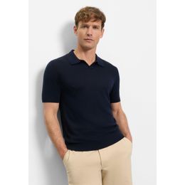 Strickpullover OLYMP "OLYMP Casual Strick, regular fit", Herren, Gr. XL, marine, 50% Baumwolle, 50% Lyocell, Pullover Strickpullover