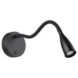 Eglo Wandleuchte "OLIVANDINO Wandlampe - Stahl - LED - 3,8W - IP20", schwarz, 1, &Oslash; 11cm, 1 Stk., Leuchten, Wandstrahler, Wandspot, Wohnzimmer, Flur, Schlafzimmer, &Oslash;11 x AL43 cm, Wandleuchte