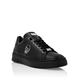 Laufschuh Philipp Plein "Skull", Damen, Gr. 35, Normalschaft, 0202, schwarz, schwarz, Schuhe Laufschuh