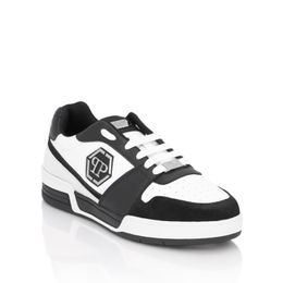 Laufschuh Philipp Plein "P-Force 78", Damen, Gr. 37, Normalschaft, 0102, wei&szlig;, schwarz, Schuhe Laufschuh
