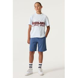Sweatshorts Garcia, M&auml;dchen, Gr. 176, N-Gr, late night, Web, Obermaterial: 80% Baumwolle, 20% Polyester, unifarben, l&auml;ssig geschnitten knielang, Hosen Sweatshorts, mit elastischem Bund und Kordelzug, for Boys