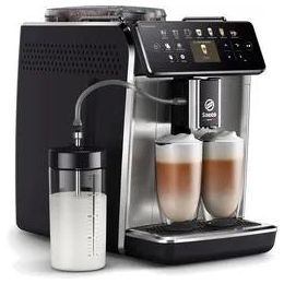 Saeco Kaffeevollautomat "GranAroma SM6580/50", edelstahl, schwarz, B:26,2cm H:44,8cm T:38,3cm, Kaffeevollautomaten, 14 Kaffeespezialit&auml;ten, 4 Benutzerprofilen und TFT Display, Kaffeevollautomat