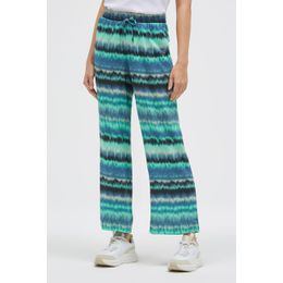 Schlupfhose SOCCX, Damen, Gr. L, Normalgr&ouml;&szlig;en, soft azure, Web, Material: 100% Viskose, bedruckt, regular fit lang, Hosen Schlupfhose, mit Elastikbund und Kordel