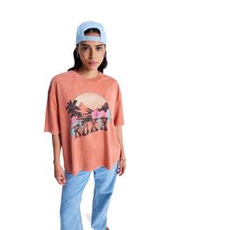 T-Shirt Roxy "Talloversize Washed", Damen, Gr. S, apricot brandy, Obermaterial: 100% Baumwolle., Shirts T-Shirt