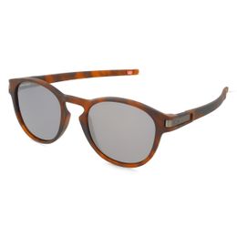 Oakley OO9265 LATCH | Herren-Sonnenbrille | Fassung: Vollrand, Oval, Kunststoff, Braun Matt | Glasfarbe: Grau Verlaufend