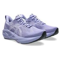 Laufschuh asics "NOVABLAST 5", Damen, Gr. 39,5, blaubell, lila hint, Synthetik, Schuhe Laufschuh, mit Engineered Jacquard Mesh-Obermaterial, mit FF BLAST MAX Foam