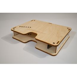 Schepperstop Birke DIY Tellerbox Kompakt Gr&ouml;&szlig;e Small 250 x 50 x 200 mm - Geschirrhalter