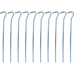 Berger LitePeg Erdnagel Zelthering 25 cm aus Stahl f&uuml;r weiche B&ouml;den, 10er-Pack - Zeltheringe & Abspannmaterial