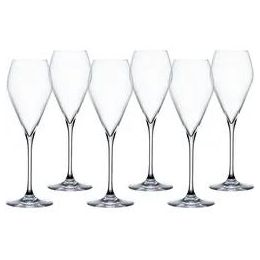Champagnerglas Spiegelau "Champagnergl&auml;ser Sparkling Party 230 ml 6er Set transparent", bunt (transparent), B:7,2cm H:21,5cm &Oslash;:7,2cm, Glas, Trinkgef&auml;&szlig;e, Sp&uuml;lmaschinenfest