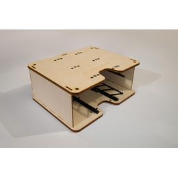 Schepperstop Birke DIY Becherbox Regular Gr&ouml;&szlig;e Small 296 x 105 x 254 mm - Geschirrhalter