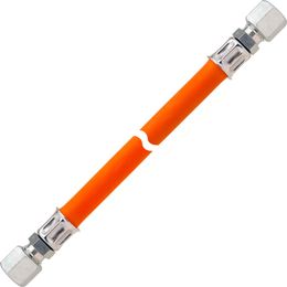 GOK Mitteldruck-Schlauchleitung Gas &Uuml;berwurfmutter G 1/4 LH auf G 1/4 LH 400 mm - Gas-Verl&auml;ngerungsschl&auml;uche