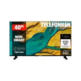 Telefunken XF40P900S, LED-Fernseher 102 cm (40 Zoll), schwarz, FullHD, Triple Tuner, Mediaplayer