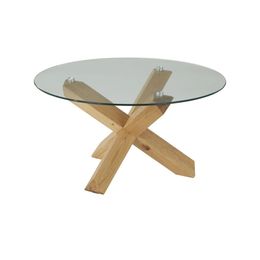 Couchtisch Figo holzfarben Ma&szlig;e (cm): H: 42 &Oslash;: 80 Tische > Couchtische > Couchtische nach Material &raquo; Sofa DE