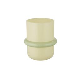 HOME STORY Vase gelb Glas Ma&szlig;e (cm): H: 16 &Oslash;: 13.5 &raquo; M&ouml;bel Kraft