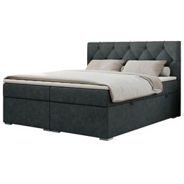 M&ouml;bel Kraft Boxbett mit Bettkasten grau Ma&szlig;e (cm): B: 160 H: 118 &raquo; M&ouml;bel Kraft