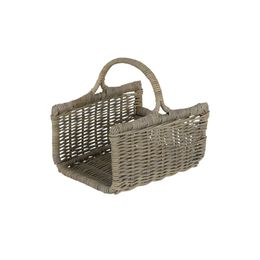 HOME STORY Kaminkorb braun Rattan Ma&szlig;e (cm): B: 45 H: 45 T: 38.0 &raquo; M&ouml;bel Kraft
