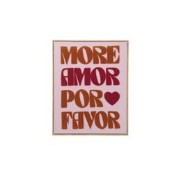 M&ouml;bel Kraft Wandbild Por Favor rosa/pink MDF,Polyester Ma&szlig;e (cm): B: 40 H: 50 T: 2.3 &raquo; M&ouml;bel Kraft
