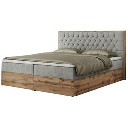 M&ouml;bel Kraft Boxbett mit Bettkasten grau Ma&szlig;e (cm): B: 188 H: 115 &raquo; M&ouml;bel Kraft